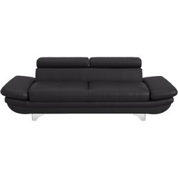 COTTA 3-Sitzer &raquo;Enterprise&laquo; Big-Sofa, mit Armteilverstellung & Kopfteilverstellung schwarz Softlux -Kunstleder;Luxus-Kunstleder