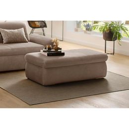Home Affaire Polsterhocker &raquo;Avesa&laquo; Mit gro&szlig;em Staufach, passend zur Serie "Avesa", B/T/H: 136/64/43 cm braun 95% Polyester, 5% Polyacryl