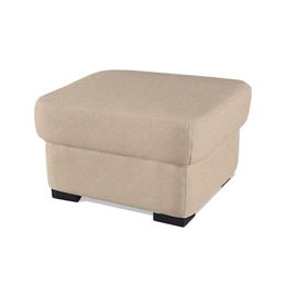 COTTA Hocker &raquo;Dani&laquo; beige Luxus-Microfaser aus 100% Polyester
