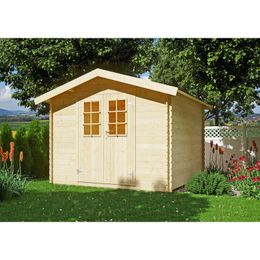 Kiehn-Holz Gartenhaus &raquo;Mellenberg 4&laquo; beige Holzwerkstoff