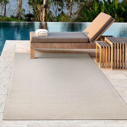the carpet Teppich &raquo;Toulose&laquo; rechteckig 1 mm H&ouml;he moderner robuster In und Outdoor Teppich beige Polypropylen