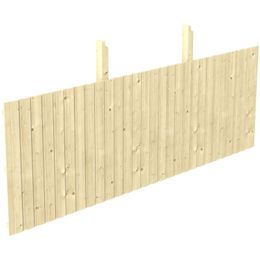 Skan Holz Carport-R&uuml;ckwand aus Deckeschalung 20x120mm beige Holzwerkstoff