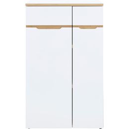 Innostyle Aktenschrank &raquo;Memphis Aktenschrank,75x122x38cm (B/H/T)&laquo; 1 Stk. tlg. 2 t&uuml;rig, Soft-Close, ABS-Kantenschutz wei&szlig; Holzwerkstoff, MDF
