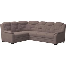 COTTA Ecksofa &raquo;Marcus L-Form&laquo; wahlweise mit Bettfunktion & Stauraum braun 100% Polyester