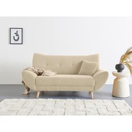 Home Affaire 2-Sitzer &raquo;Basta&laquo; beige 100% Polyester