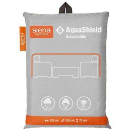 siena GARDEN Gartenm&ouml;bel-Schutzh&uuml;lle &raquo;AquaShield&laquo; Loungeh&uuml;lle 235x235xH70 cm grau Polyester