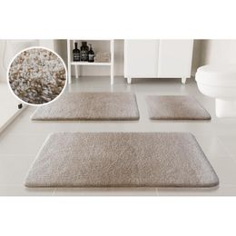 OTTO home Badematte &raquo;Utta&laquo; H&ouml;he 25 mm rutschhemmend beschichtet schnell trocknend Badteppich, getuftet, mit modernem Farbverlauf, flauschig, hochflor 