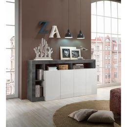Home Affaire Sideboard &raquo;Hamburg&laquo; Breite 184 cm grau