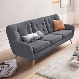 exxpo - sofa fashion 3-Sitzer &raquo;Scandi, bequem, aufwendige R&uuml;ckenpolsterung f&uuml;r mehr Sitzkomfort&laquo; aktuelle Farben in hochwertigen Bezugsqualit&auml;ten, 