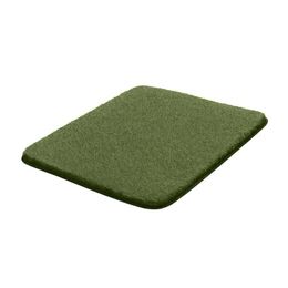 Kleine Wolke Badematte &raquo;Meadow&laquo; H&ouml;he 30 mm rutschhemmend beschichtet fu&szlig;bodenheizungsgeeignet Badteppich, Uni Farben gr&uuml;n Polyester