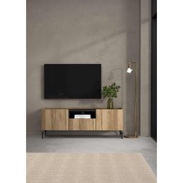 Inosign TV-Board &raquo;Bergen TV-M&ouml;bel, Fernsehtisch, TV-Unit, Media-M&ouml;bel, Sideboard,&laquo; 2 T&uuml;ren, verstellbaren B&ouml;den,1 Schublade, Kabelmanagement, B:147 cm