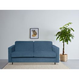 Home Affaire Schlafsofa &raquo;Virming&laquo; Dauerschlaf-Funktion mit Unterfederung und Matratze blau 100% Polyester