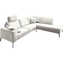 Home Affaire Ecksofa &raquo;Bellini L-Form&laquo; incl. motorischer Relaxfunktio, wahlweise Easy Care-Bezug wei&szlig; Luxus-Microfaser weich (98% Polyester, 2% Nylon);