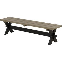 Plus Sitzbank &raquo;Nostalgi Plankenbank&laquo; 1 Stk. tlg. 177x38x44 cm schwarz Holz