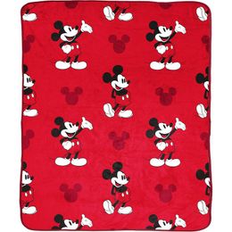 Disney Kinderdecke &raquo; Decke Mickey Mouse&laquo; rot, gem&uuml;tlich, 130 x 150 cm Polyester
