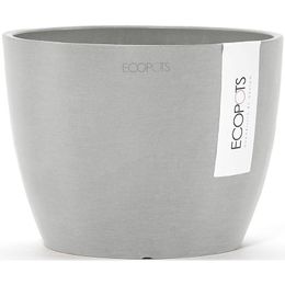 Ecopots Blumentopf &raquo;STOCKHOLM White Grey&laquo; BxTxH: 16x165x12,5 cm grau Kunststoff