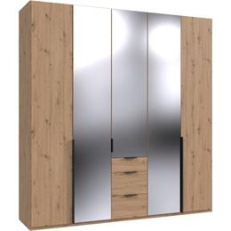 wimex Dreht&uuml;renschrank &raquo;Mugano&laquo; mit langen oder kurzen Griffen aus Metall, in vielen Breiten, 208 oder 236 cm hoch, Made in Germany Holzwerkstoff