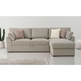 Home Affaire Ecksofa &raquo;Citry&laquo; Breite 246 cm, Chenille, Bettfunktion, Bettkasten, L-Form braun 100% polyester
