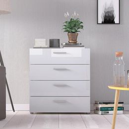 Inosign Kommode &raquo;Pepe, Aufbewahrung, Schubladenschrank, Stauraum&laquo; Sideboard mit 4 Schubl&auml;den, Breite 80 cm, H&ouml;he 68 cm wei&szlig; Holzwerkstoff