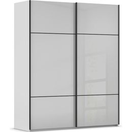 Rauch Schwebet&uuml;renschrank &raquo;Kleiderschrank Schrank Garderobe Schlafzimmerschrank SCALE-TRIO&laquo; edle dreigeteilte Front mit 2 Zierleisten Glasfront MADE 