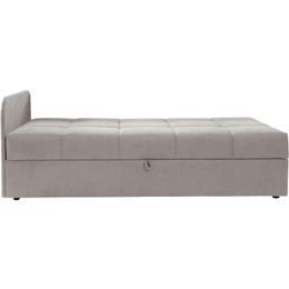 Alina Schlafsofa &raquo;Marla&laquo; inkl. Stauraum, Armlehne wahlweise links ode rechts grau Chenille EQE (100% Polyester)