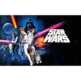 Komar Vliestapete &raquo;Digitaldruck Vlies - Star Wars Poster Classic 1 - Gr&ouml;&szlig;e 400 x 250 cm&laquo; bedruckt glatt Kinderzimmer bunt Vlies