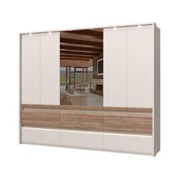 OTTO home Kleiderschrank &raquo;Invictus, UV lackiert, FSC-zertifiziert, grifflose Optik&laquo; abgerundete Schubladen aus MDF im Holzdekor, soft-close, mit 