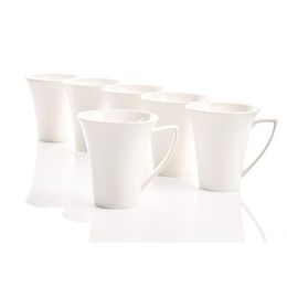 Retsch Arzberg Becher &raquo;Fantastic&laquo; 6-teilig beige Fine China-Porzellan
