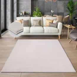the carpet Teppich &raquo;Cosy&laquo; rechteckig 11 mm H&ouml;he Wohnzimmer Teppich Fell-Optik waschbar elegant beige Polyester