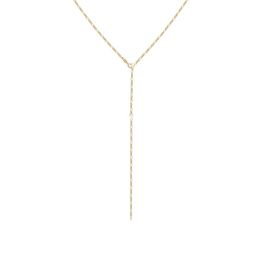 Elli Damen Collierkettchen &raquo;Y-Kette Figaro Basic Trend Verstellbar 925 Silber&laquo; gold