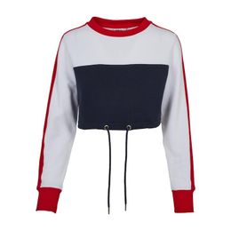 Urban Classics Damen Urban Classics Sweatshirt &raquo; Damen Ladies Cropped 3-Tone Stripe Crew&laquo;, 1 Stk. L