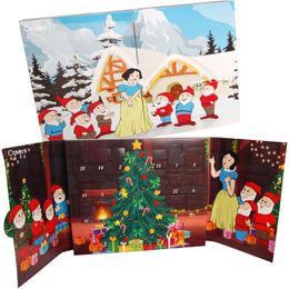 Adventskalender &raquo;Schneewittchen und die sieben Zwerge, Weihnachtsdeko&laquo; f&uuml;r Erwachsene Mini M&auml;rchen Adventskalender mit Christbaumschmuck bunt Glas