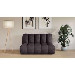 LeGer Home by Lena Gercke 2-Sitzer &raquo;Priya Designersofa, moderne Steppung, auch in Boucl&eacute;&laquo; gem&uuml;tlich und modern, B/T/H: 155/108/84 cm grau 100% 