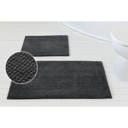 OTTO home Badematte &raquo;Kaelan, weicher Chenille&laquo; H&ouml;he 14 mm rutschhemmend beschichtet fu&szlig;bodenheizungsgeeignet Badvorleger, Badteppich weiches Chenille,