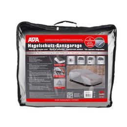 APA Faltgarage &raquo;APA 16168 Hagelschutz-Ganzgarage&laquo; mit Gummizug L, 571 x 203 x 119cm silber Neopren, Polyester Bei 30 &deg;C waschbar