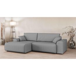 Home Affaire Ecksofa &raquo;Santenay mit Bettfunktion und Bettkasten, Ma&szlig;e: B/T/H 266/164/90 cm&laquo; L-Form mit Wellenfederung, Schlaffl&auml;che: 140x213 cm, auch 