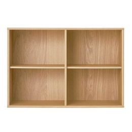 Sideboard &raquo;Mistral, Hochwertig H&auml;ngeregal, B&uuml;cherregal, Wandregal&laquo; Verstellbar Einlegeb&ouml;den, B:89 cm, T:32,5 cm braun Spanplatte