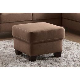 Home Affaire Polsterhocker &raquo;Arngast&laquo; passend zur &raquo;Arngast&laquo;-Serie beige Luxus-Microfaser (100% Polyester);Struktur fein, (100% Polyester);Luxus-