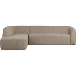 Woood Ecksofa &raquo;Sloping&laquo; gepolstert mit gewebter Chenille, frei im Raum stellbar, Breite 274 cm beige