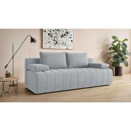 Home Affaire 3-Sitzer &raquo;LOVENDY Schlafsofa mit Bettkasten, Breite 195cm, Liegefl&auml;che 145x195cm&laquo; mit R&uuml;ckenkissen und Armlehnenkissen, belastbar bis 330