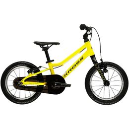 Kinderfahrrad &raquo;KROSS Kinderrad Lightweight Liftie 14" gelb&laquo; 1 Gang ohne Schaltung gelb Kinderfahrrad