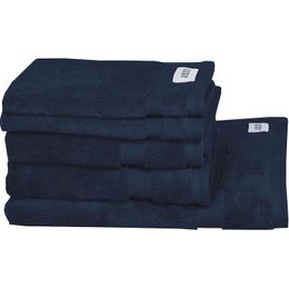 Sch&ouml;ner Wohnen Kollektion SCH&Ouml;NER WOHNEN-Kollektion Handtuch Set &raquo;Cuddly&laquo; schnell trocknende Airtouch-Qualit&auml;t blau Frottier, Obermaterial: 100% Baumwolle