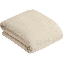 Esprit Saunatuch &raquo;Modern Solid&laquo; vegan produziert beige Frottier, Obermaterial: 85% Baumwolle, 15% Lyocell (TENCEL )