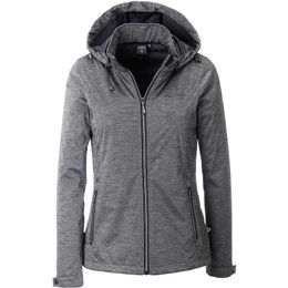 DEPROC Active Damen DEPROC Active Softshelljacke &raquo;CLAUD PEAK WOMEN&laquo; mit abnehmbarer Kapuze grau 36/38 (M)