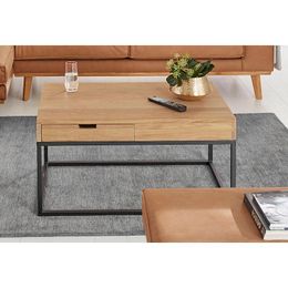 Home Affaire Couchtisch &raquo;Rava&laquo; B/T/H: 90/60/45 cm, in 2 Gr&ouml;&szlig;en, aus massiver Eiche beige