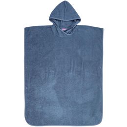 W&ouml;rner Badeponcho &raquo;Badeponcho Uni&laquo; 1 Stk. maschinenwaschbar, trocknergeeignet blau Baumwolle