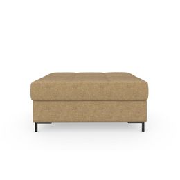 DOMO collection Polsterhocker &raquo;Capelo&laquo; inklusive Federkern beige 100% Polyester