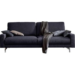 Creation BY ROLF BENZ 2,5-Sitzer &raquo;CR.450, Designsofa, Loungesofa&laquo; Armlehne niedrig, Fu&szlig; chromfarben gl&auml;nzend, Breite 184 cm blau Jacquard-Flachgewebe 