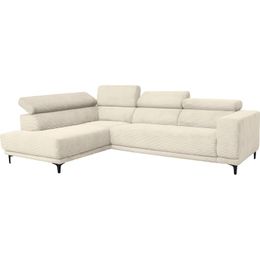 Alina Ecksofa &raquo;Hikari&laquo; wahlweise mit Sitzvorzug, in modernem Cordstoff, Breite 302 cm beige Cord GCT (92% Polyester, 8% Nylon)
