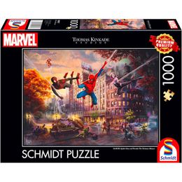 Schmidt Spiele Puzzle &raquo;Spider-Man and Friends, The Ultimate Alliance von Thomas Kinkade&laquo; Made in Germany bunt Pappe